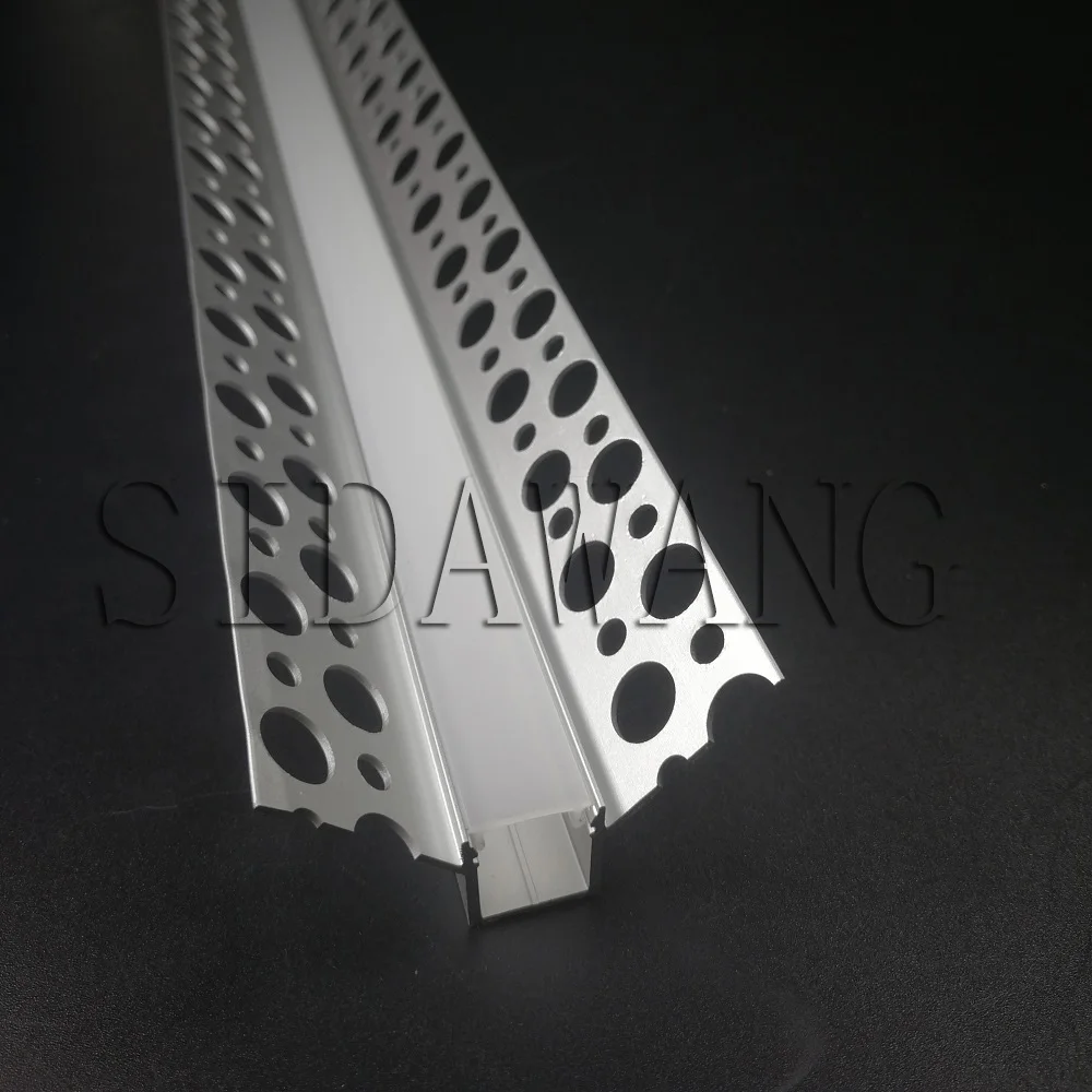 10/15/20set X 1m Trimless Plaster Gypsum Wall Profile For Led Strips ...