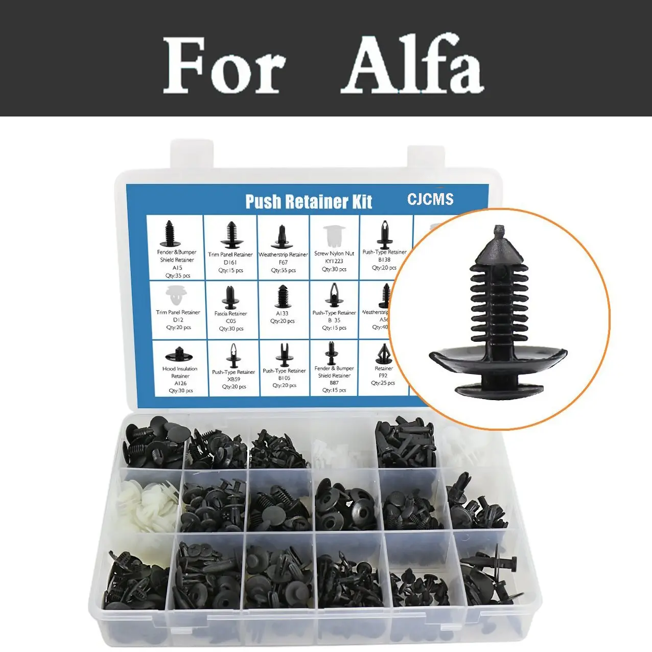 415pcs Car Plastic Rivets Trim Sizes Auto Push Pin Rivets Set Rivets ...