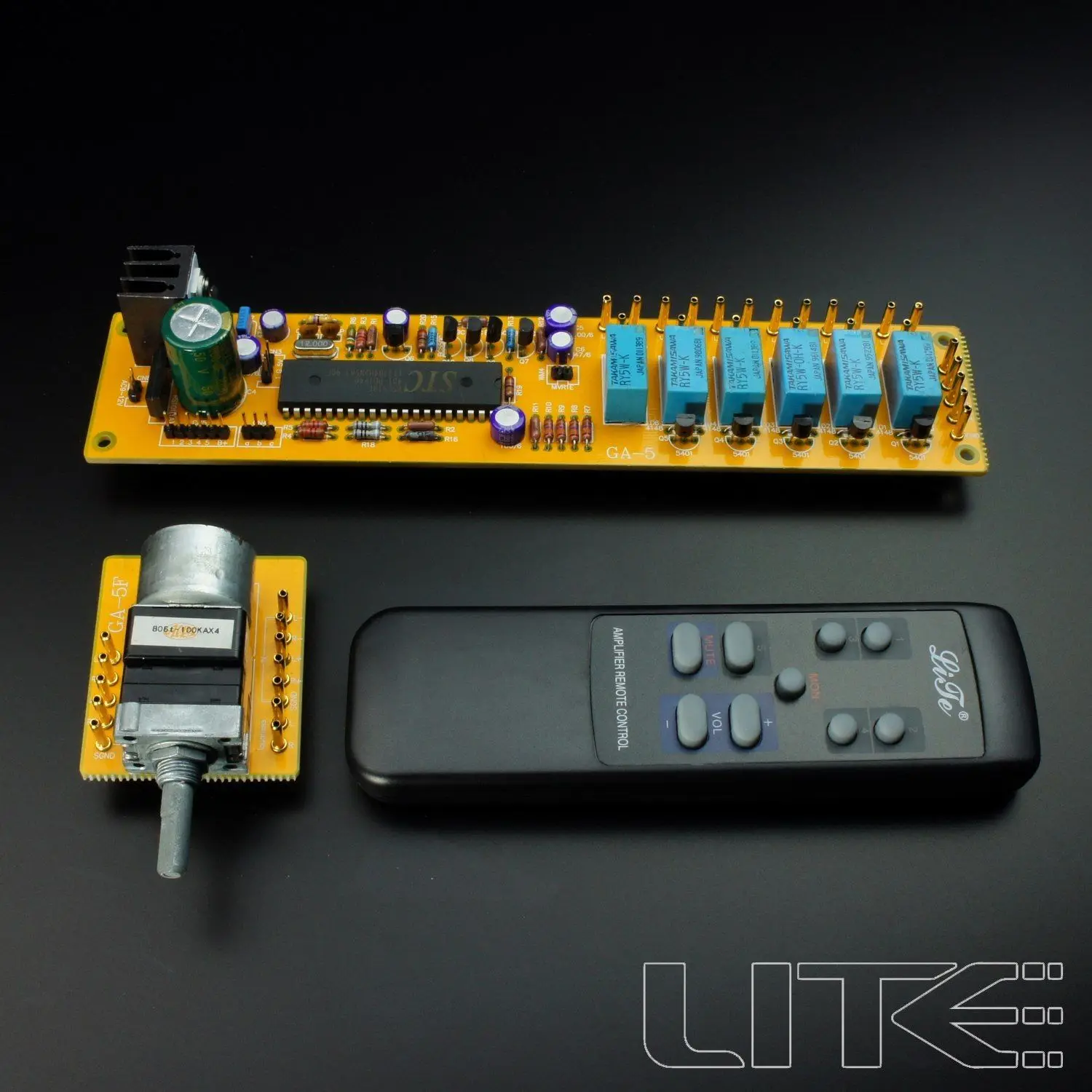 HIFI-4-channel-Remote-Volume-Control-Board-With-ALPS-Motor ...