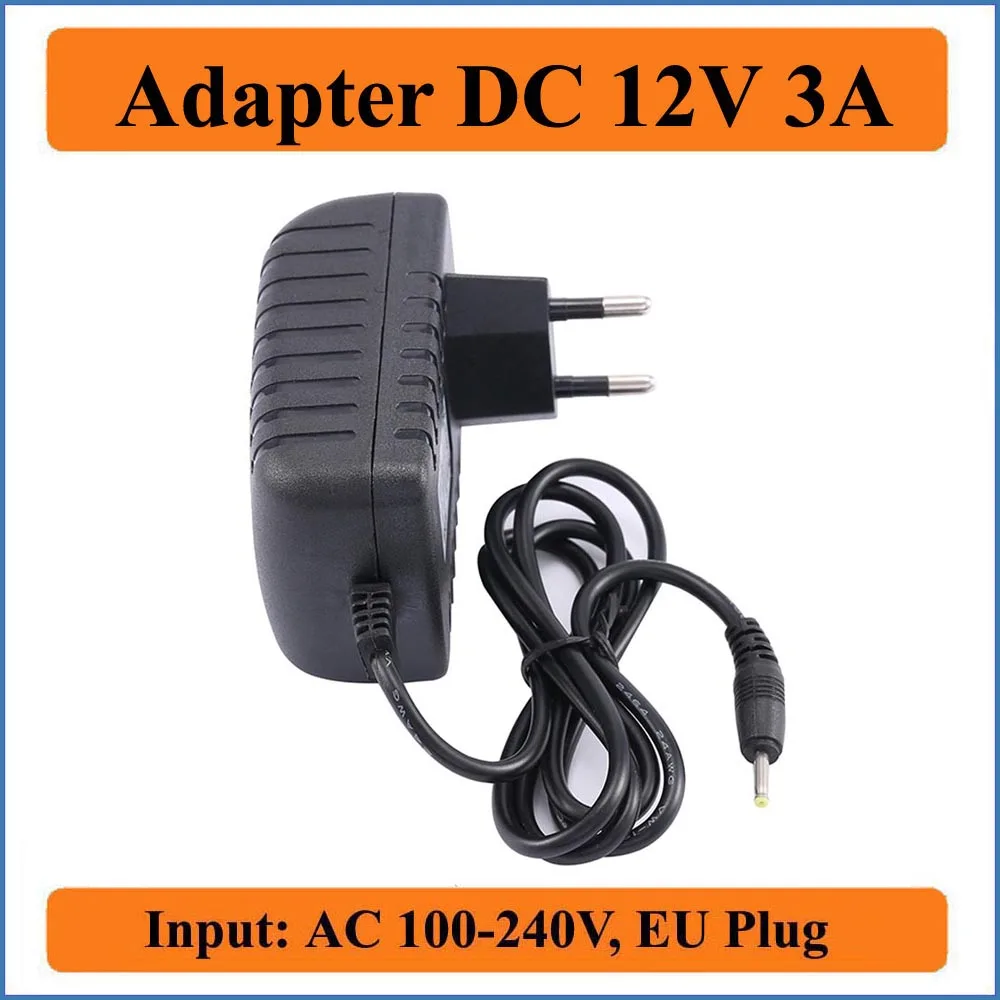 12v 3a Eu Plug Ac Dc Adapter 1pcs New Ac 100v-240v Converter Adapters ...