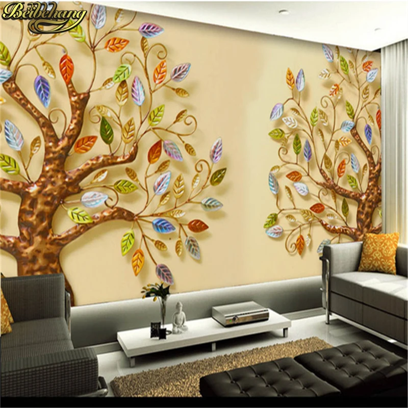 beibehang-Custom-photo-wallpaper-Large-tree-Wall-paper-roll-background ...