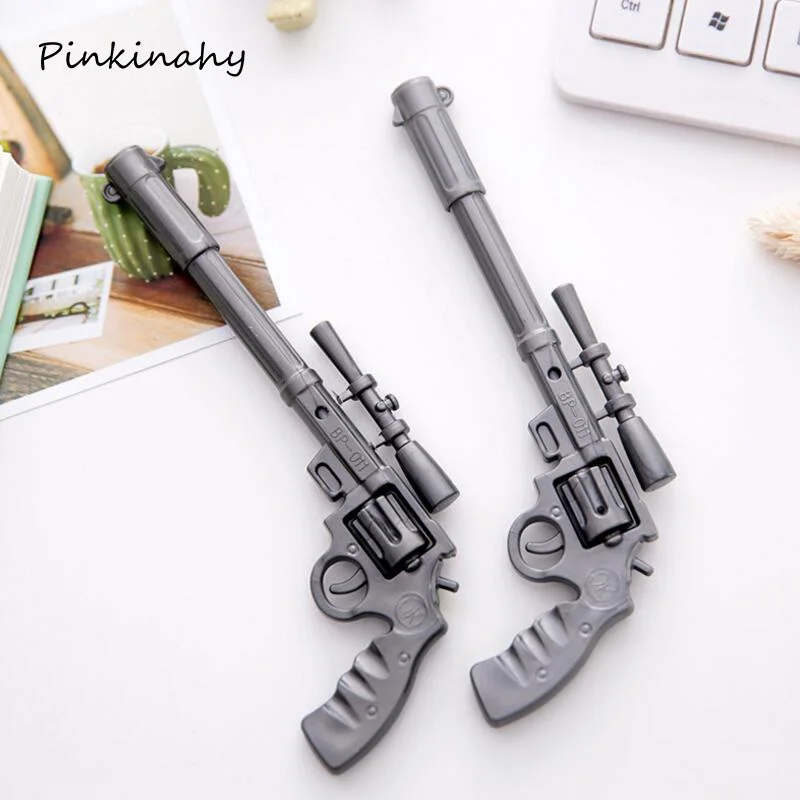 New Cute Kawaii Plastic Gun Revolver Ballpoint Pen Novelty Ball Pen ...