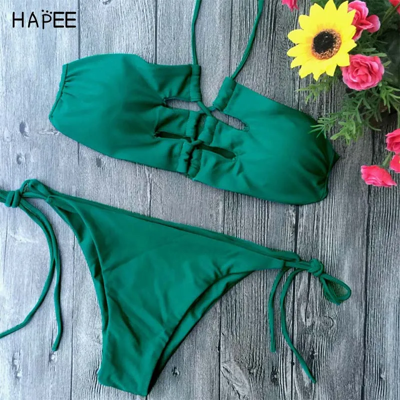 2017 New Hot Bandage Micro Bikini Blanco Sexy Women Swimsuit Brazilian