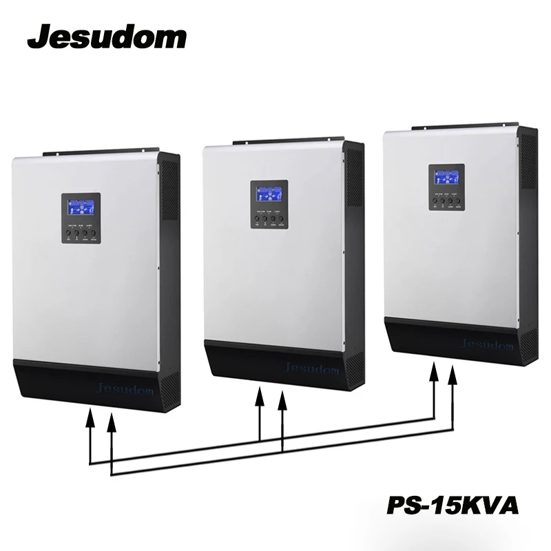 PWM Hybrid Inverter 15KVA Pure Sine Wave Inverter Built in 3pcs*48V 50A ...