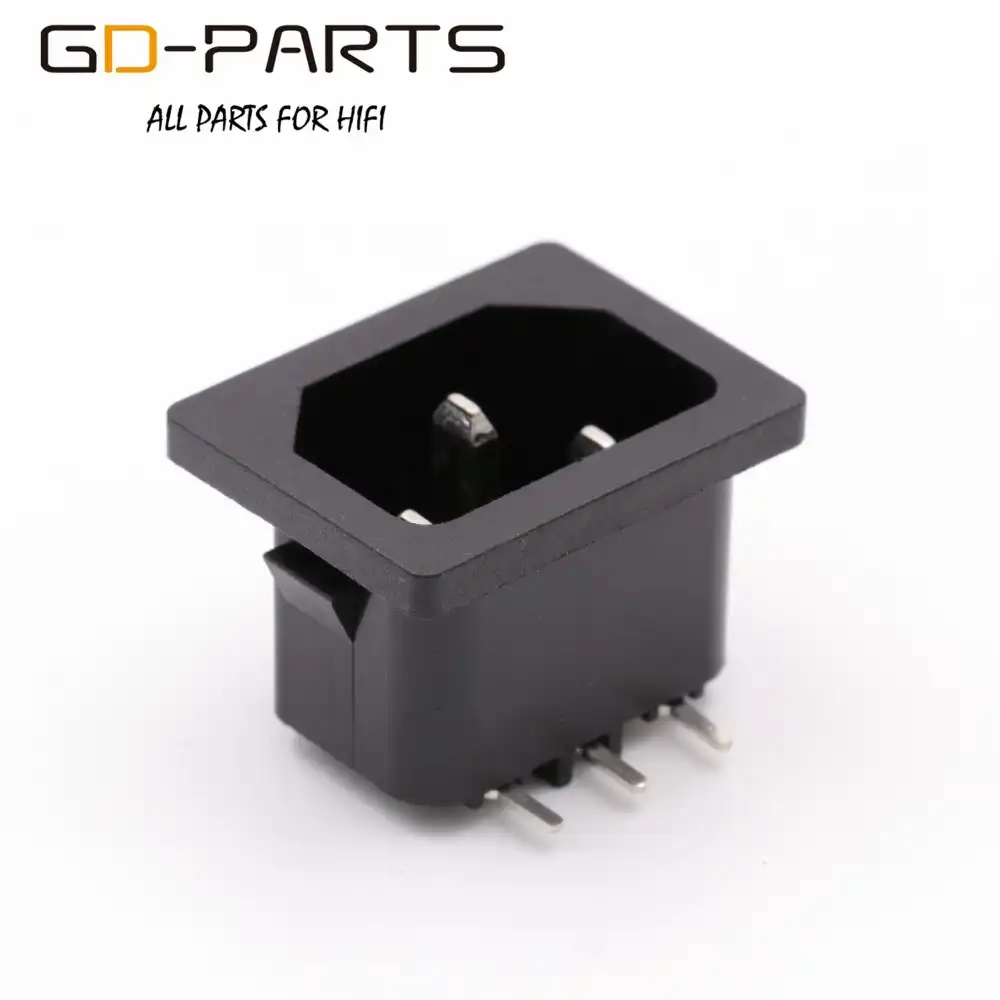 GD PARTS PCB Mount AC Power Plug IEC320 C14 Mains AC Power Socket ...