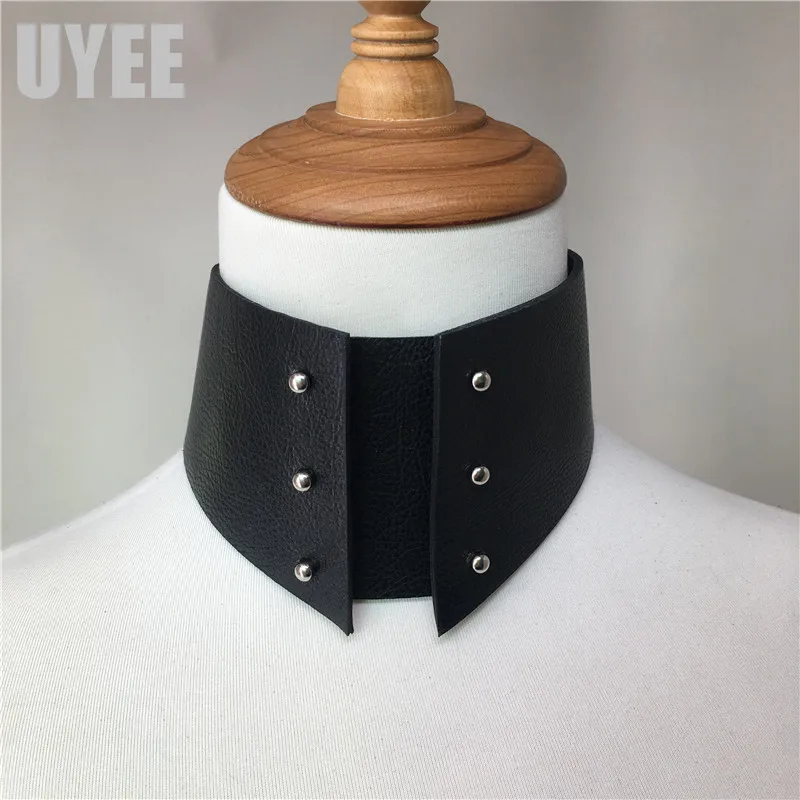 Uyee Sexy Harajuku Handmade Leather Harness Garter Collar Bdsm Punk