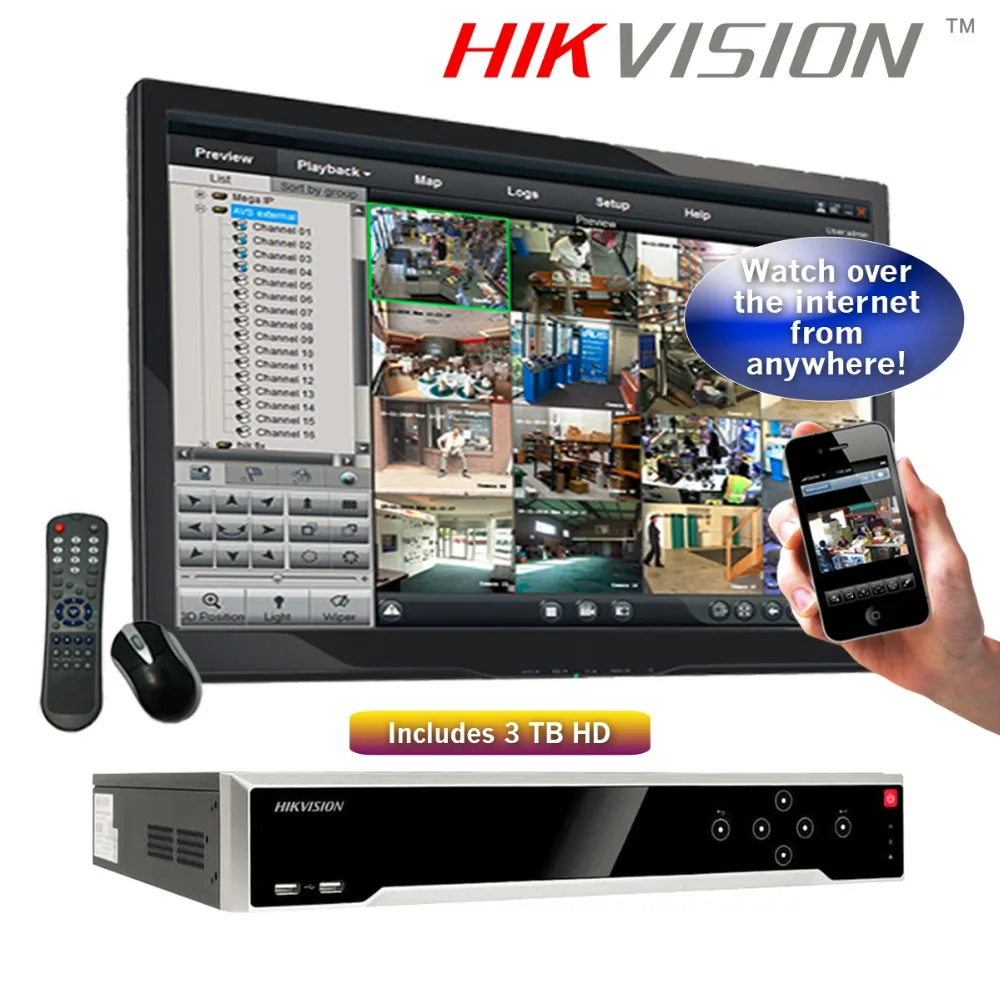 Hikvision NVR DS 7716NI I4/16P English version 4 SATA and 16 POE ...