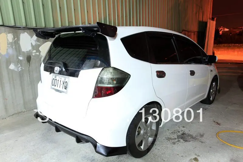 Carbon Fiber Rear Roof Spoiler for Honda Fit 2008 2009|spoiler carbon ...