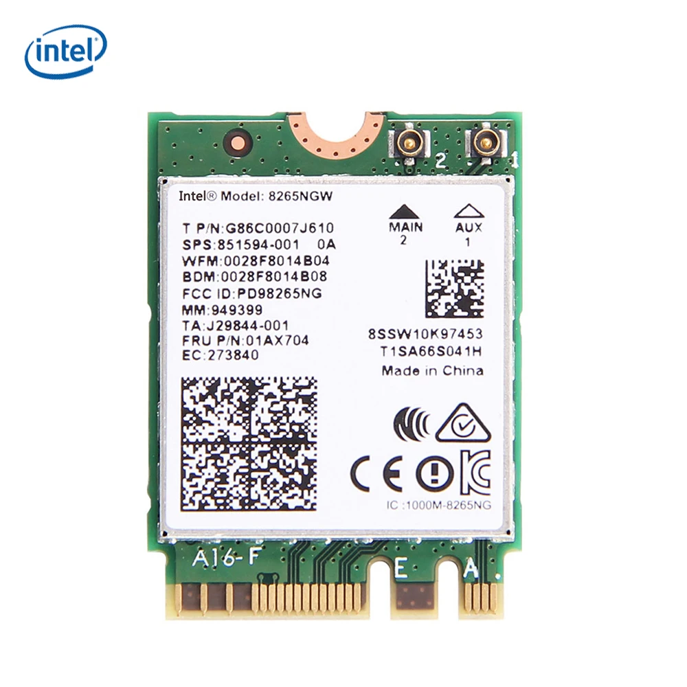 Intel Dual Band Wireless Wifi Card 8265 AC 8265 8265NGW 867Mbps ...