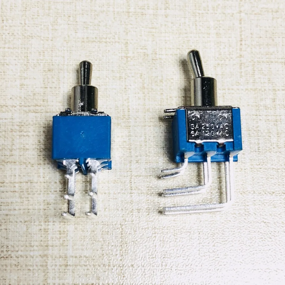 DPDT ON ON Right Angle Solder Panel PCB Toggle Switch 6mm Shaft MTS 202 ...
