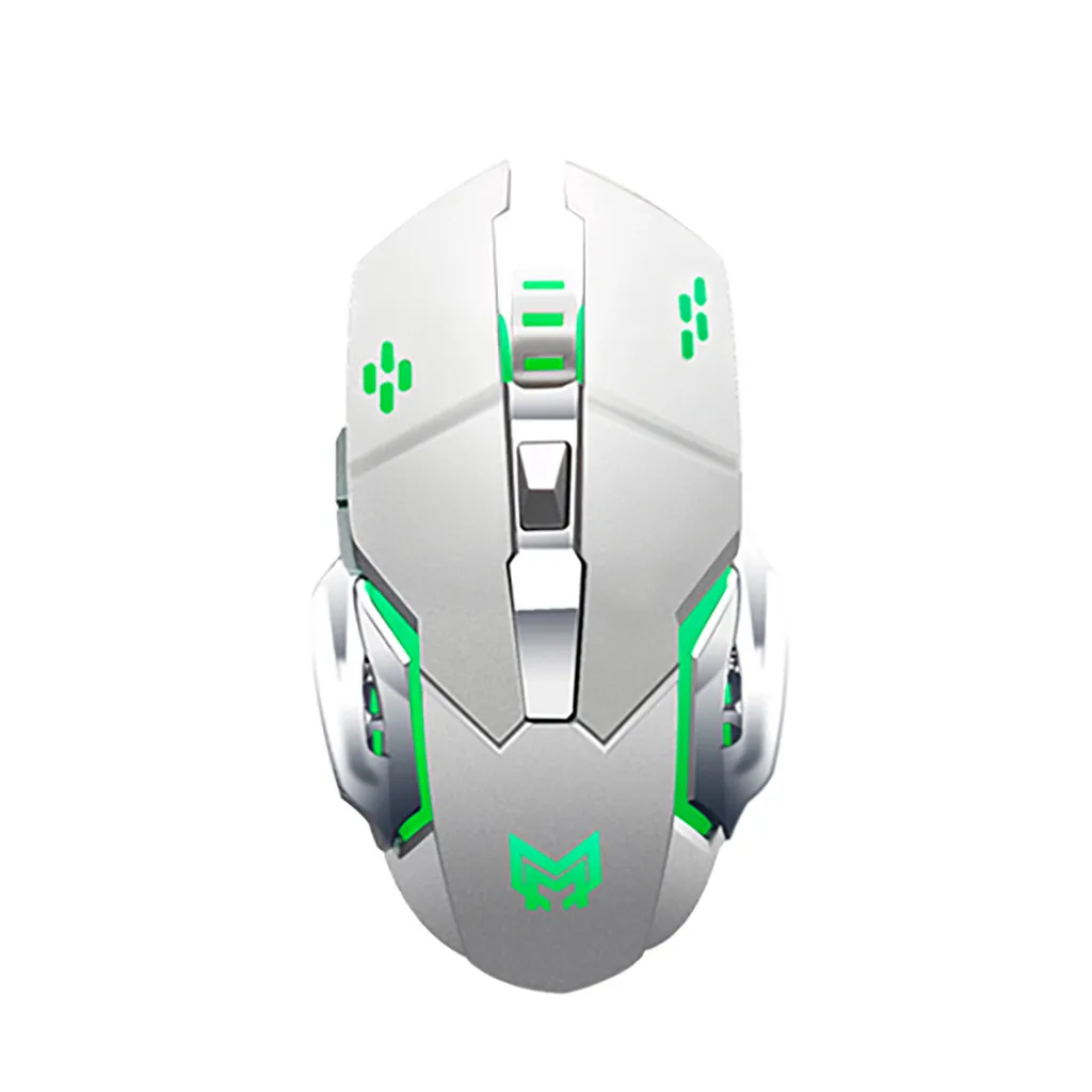 Mosunx mouse sem fio rechargable gaming mouse com receptor usb cor ...