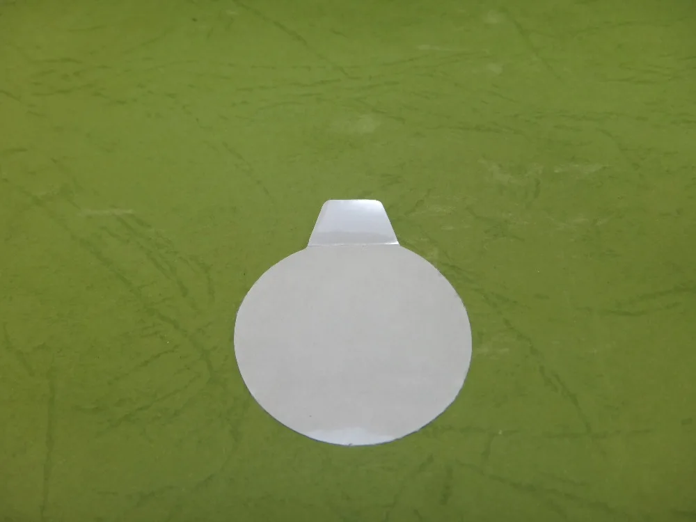 100 PCS Clear Seal Sticker 35 37 mm Diameter with the Pull Tab (without ...