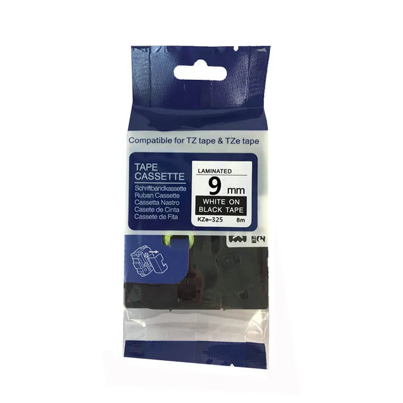 5 piezas compatibles TZe 325 tz 325 tz325 TZE 325 blanco sobre cinta ...