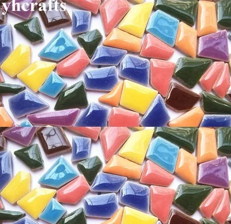 350 piezas/500 gramos/lote, mosaico de forma libre de cerámica de ...
