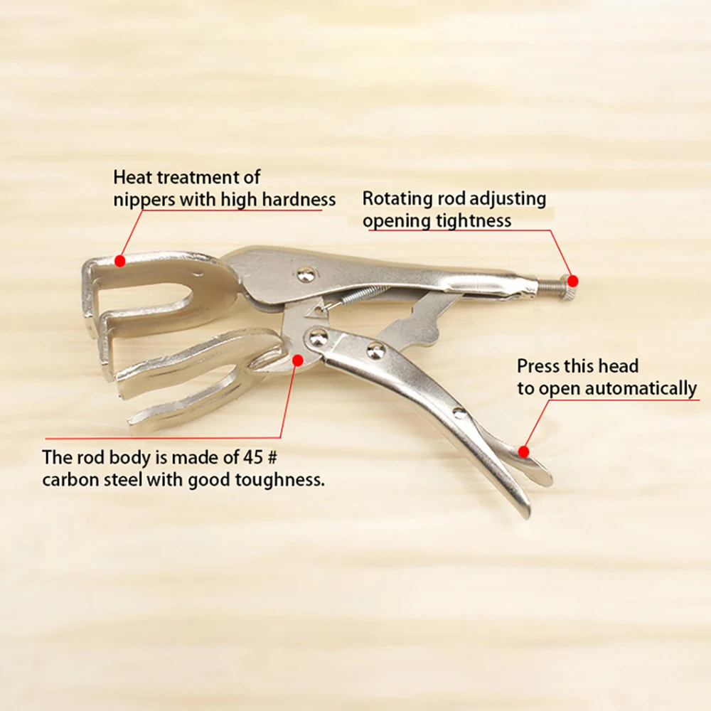 U-Clamp Welding Clamp Locking Vise Grip Pliers Adjustable Opening Quick ...