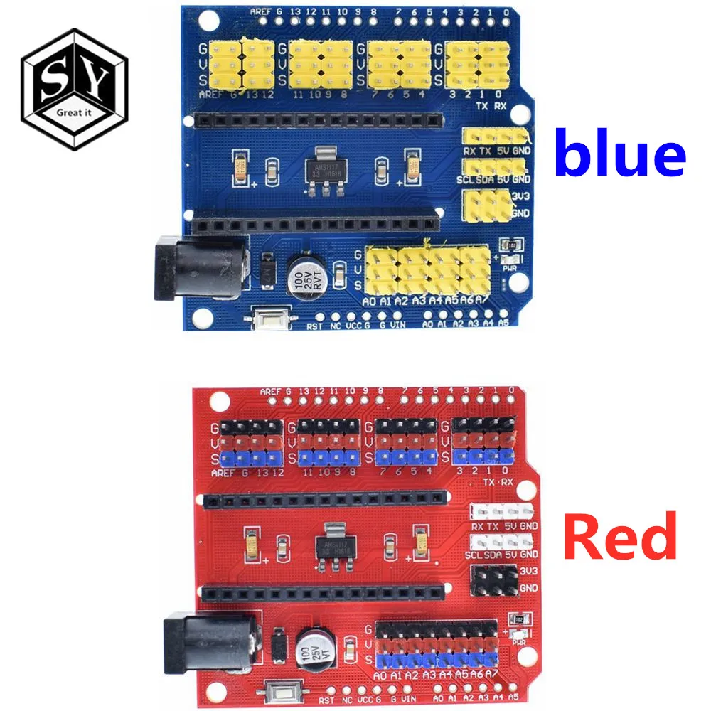 Arduino Nano Shield Expansion Sensor Shield Module For Uno R3 Nano V3 0