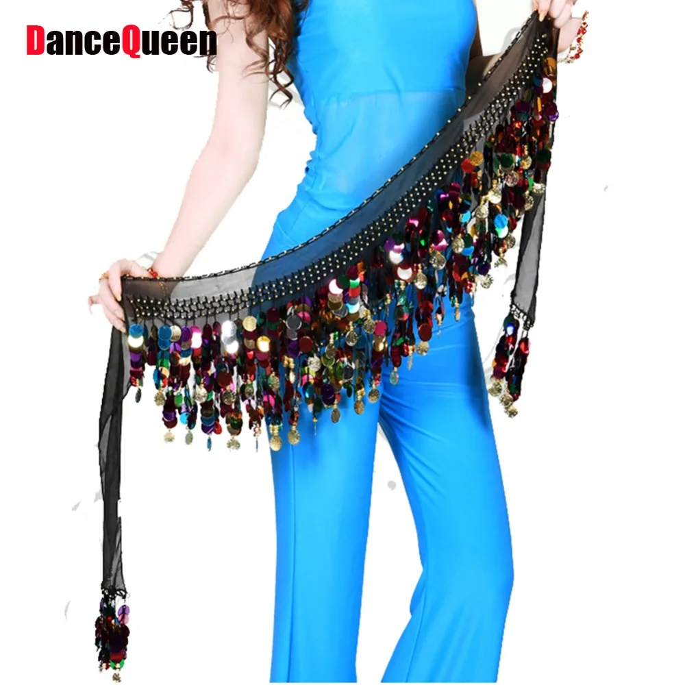 Belly Dance Hip Skirt Accessories 1 Piece Sequin Belt Belly Dance Hip