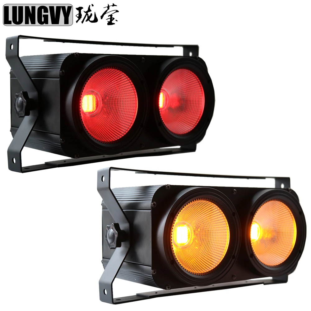 Free Shipping 2pcs/lot New 2pcs 100w Rgbwa Uv 6 In 1 Cob Led Par Can ...