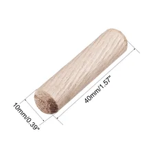 UXCELL 50pcs 8x30mm 8x60mm 8x80mm 10x40mm 10x50mm Beech Wooden Dowel ...