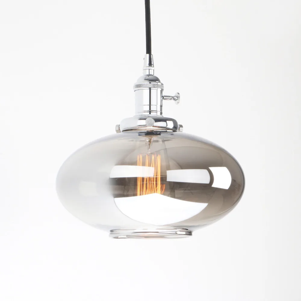 PERMO Vintage Pendant Lights Reflective Glass Retro Luminaire Loft ...