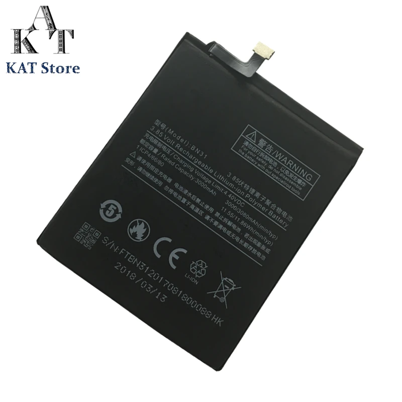 Mobile Phone Battery For Xiaomi Mi 5X Redmi Note 5A 5A Pro 3000mAh ...