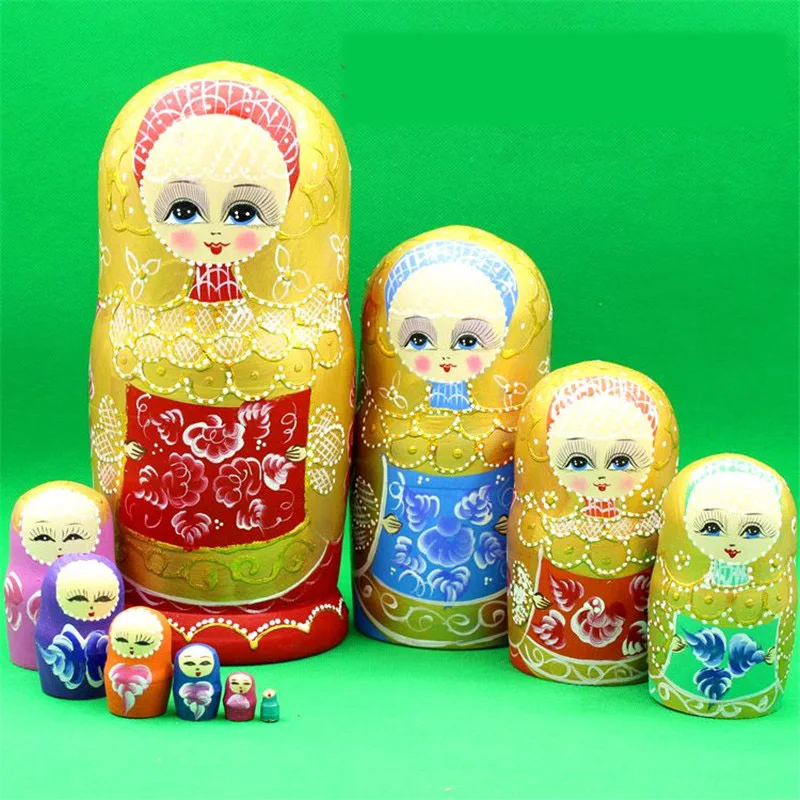Aliexpress.com : Buy Colorful 10 Layer Russian Dolls hand painted ...