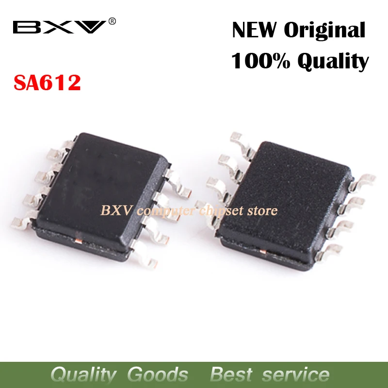 10pcs SA612 SA612A sop 8 Double balanced mixer and oscillator chip new ...