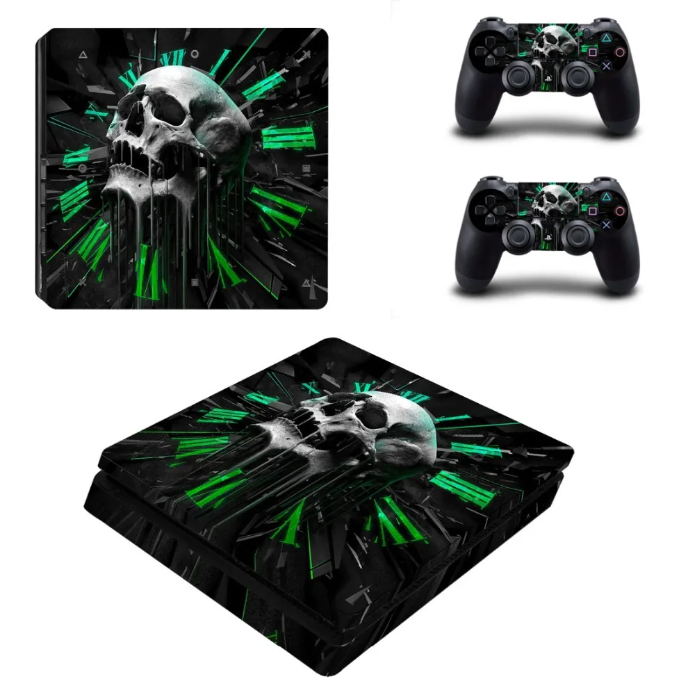 Skull Design Skin Sticker for PS4 Slim Console - ConsoleSkins.co