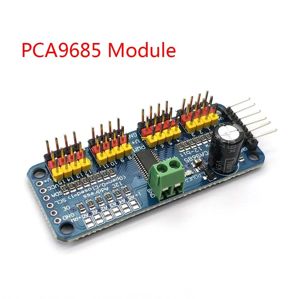 16 Channel 12 bit PWM/Servo Driver I2C interface PCA9685 module ... 16 Channel 12 bit PWM/Servo Driver I2C interface PCA9685 module ...