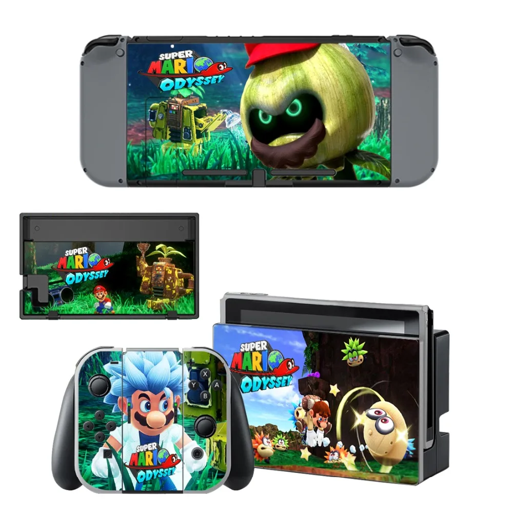 Super Mario Odyssey Skin Sticker for Nintendo Switch Console and Joy ...