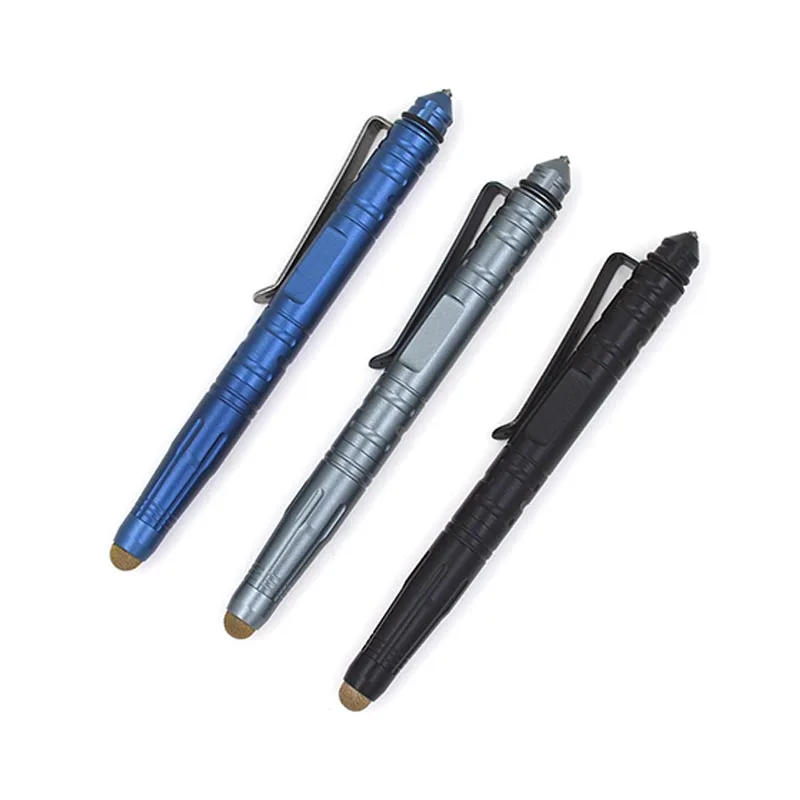 EDC Outdoor Self Defense Tactical Pen Multi Tool Tungsten Steel Glass ...
