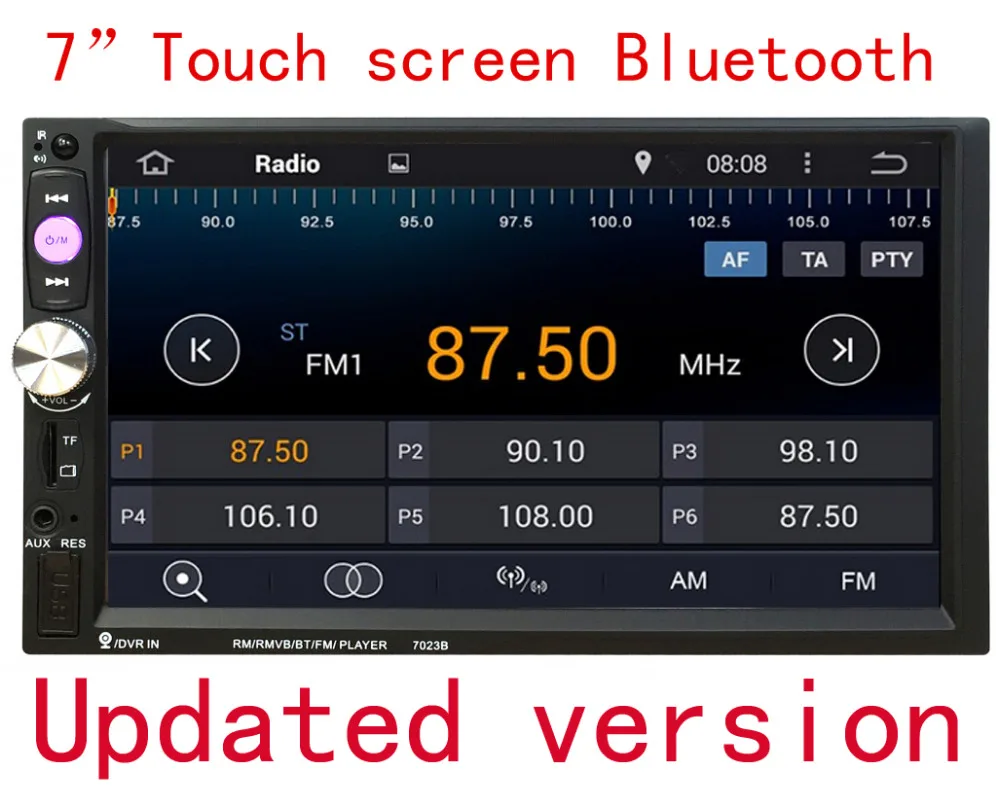7inch Bluetooth Car Stereo In Dash CD Player Radio Single 2 DIN HD ...