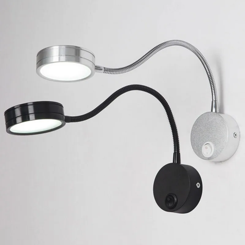 LED Bedside Wall Lights 5W Reading Wall Lamps With Switch 100 260V ...
