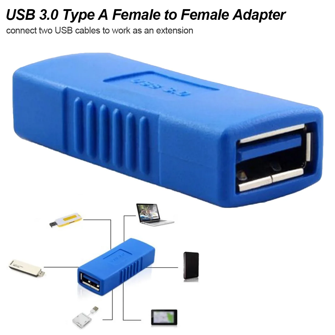 USB Factory price 3.0 Type A Female To Female Adapter Coupler Gender ...