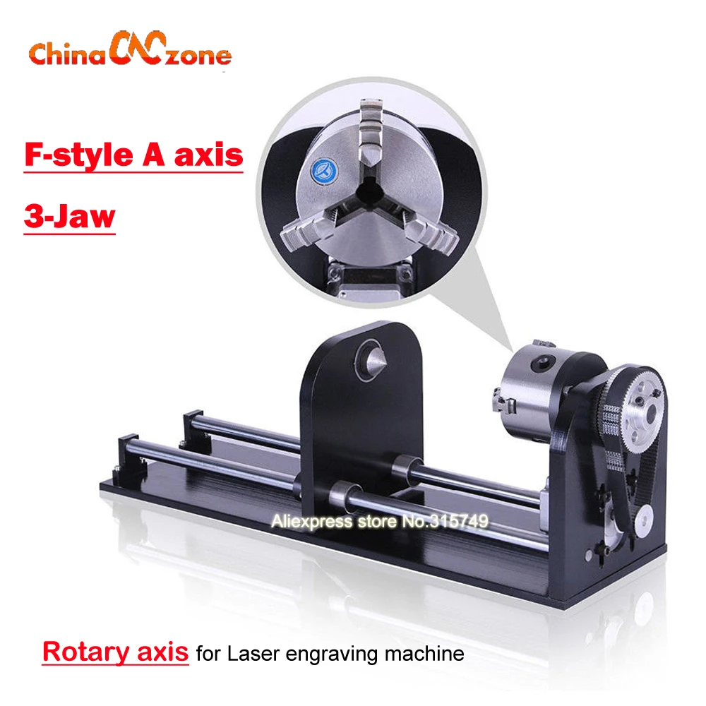 Laser Engraving Machine For Rotary Axis / Rotary Jig / Cylinder ...