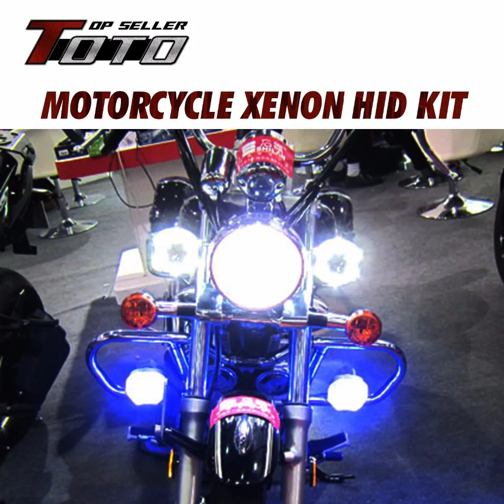 Car Styling Super Bright! HID Headlight Motorcycle 4300K~12000K Moto ...