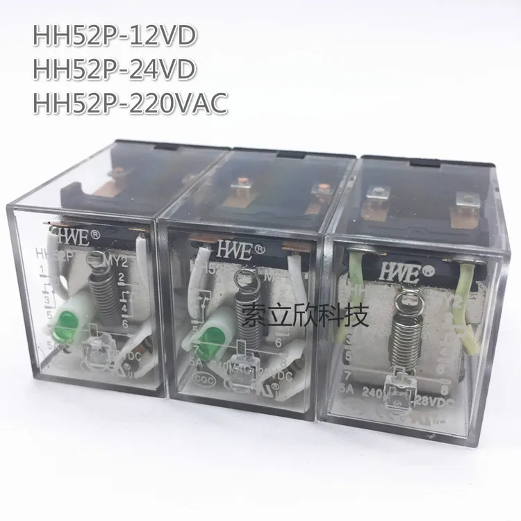 5PCS Intermediate Relay Hh52p 12vdc HH52P 12VDC HH52P MY2NJ HH52P 24VDC ...