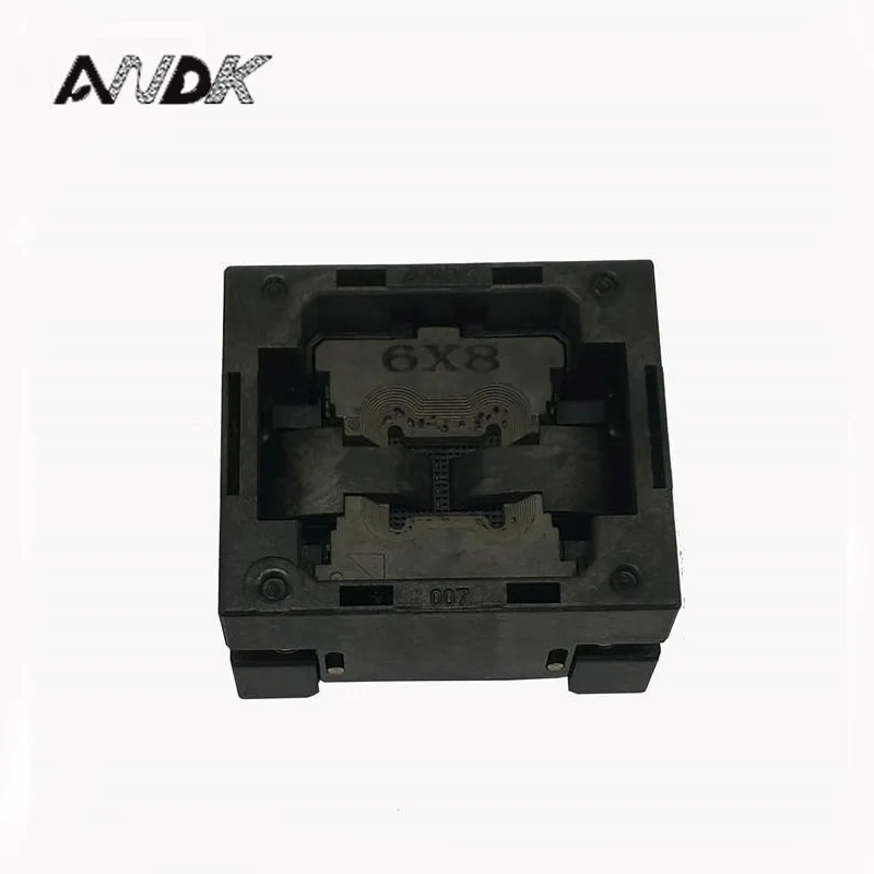 Bga24-1.0 Open Top Burn In Socket Pin Pitch 1.0mm Ic Size 6*8mm Pin ...