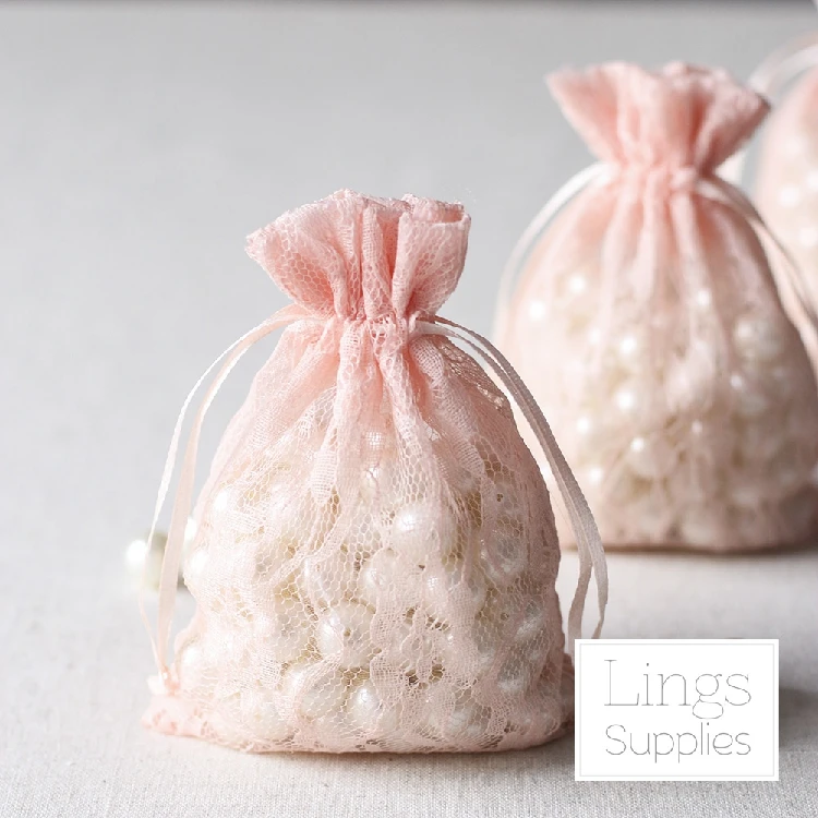 Pastoral Vintage Style Lace Candy Bags Wedding Creative Decor Lace Mini ...