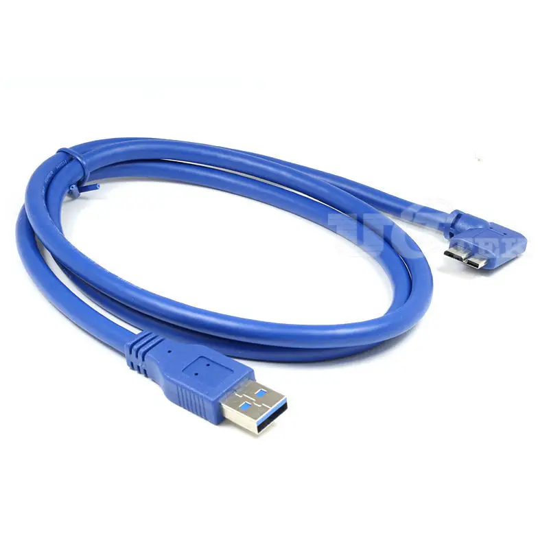 Micro USB 3.0 Connector Data Cable 90 Degree AM / MicroB USB3.0 Adapter ...