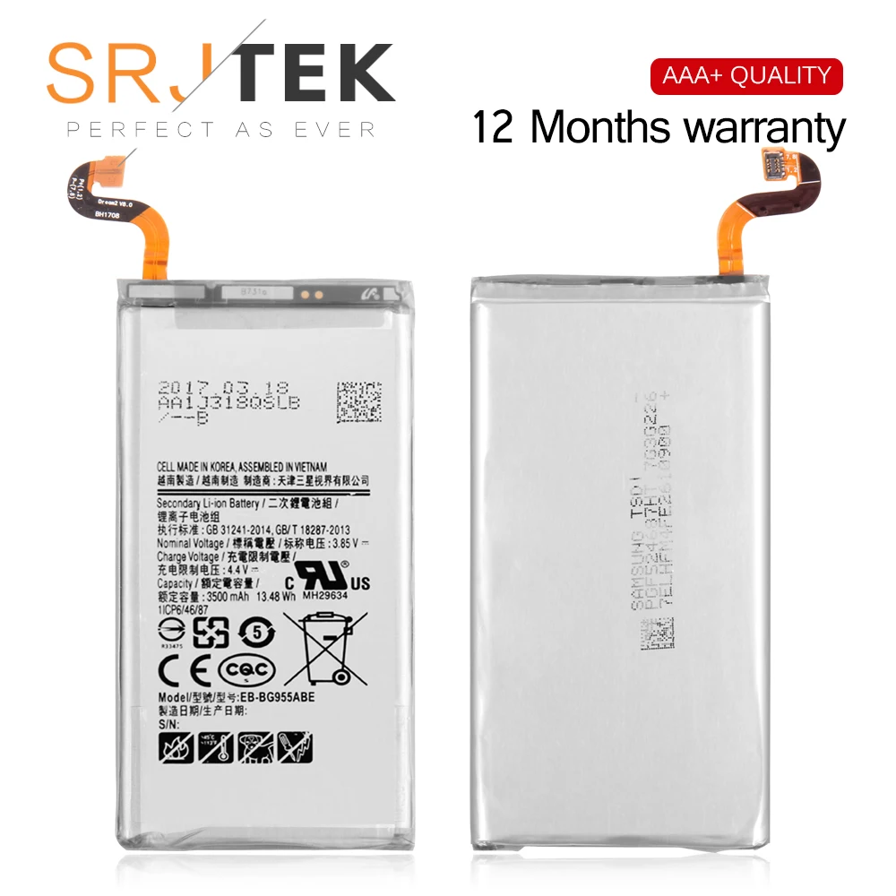 Srjtek For Samsung Galaxy S8 Plus Battery Tools EB BG955ABE 3500mAh srjtek-for-samsung-galaxy-s8-plus-battery-tools-eb-bg955abe-3500mah