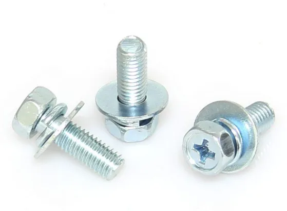 Six-angle-combination-screw-cross-groove-six-angle-screw-three ...