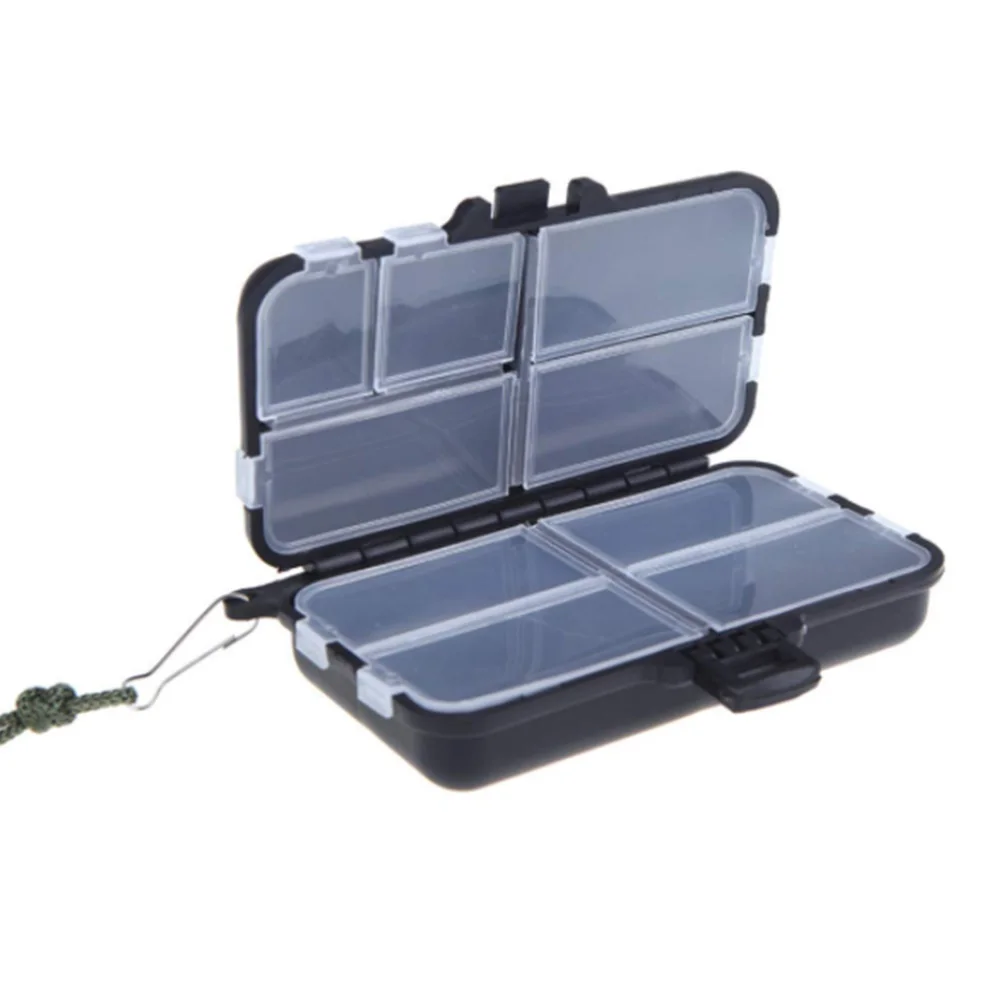 9 Compartments Fishing Accessory box Storage Box Plastic Tackle Box ...