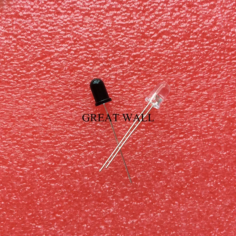 10 pares = 20 Uds. 5mm 940nm LED, emisor infrarrojo y Diodo receptor IR ...