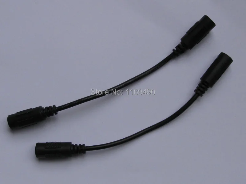 10pcs Double-ended Female Straight Dc 5.5x2.1mm / 5.5*2.1 Power ...