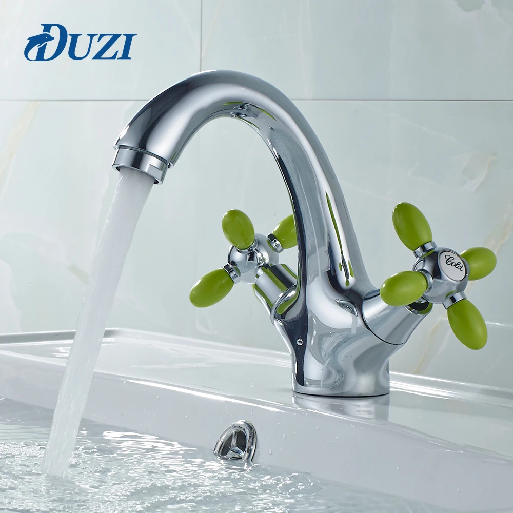 DUZI Basin Faucet Bathroom Basin Sink Tap Mixer Hot & Cold Water Faucet ...