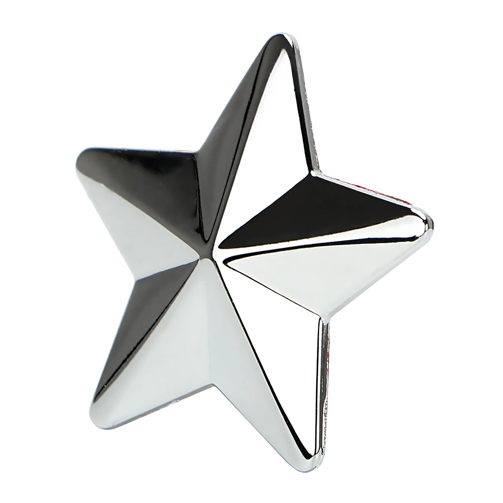 Silver Star Logo Sticker