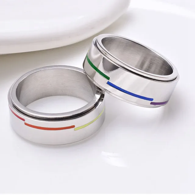 LGBT Rainbow Pride Lines Ring - Queerks™