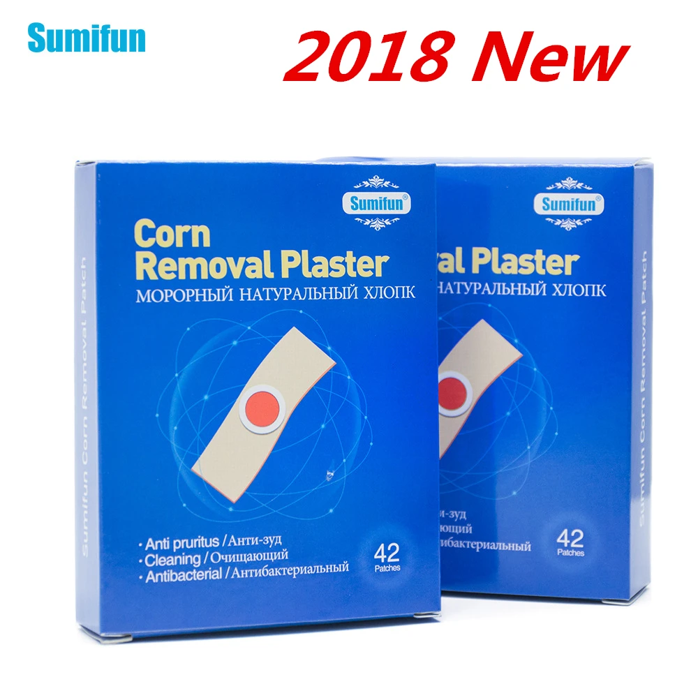 42 Pcs / Box Corn Patch 100% Natural Herbal Remover Corn Patch Foot ...