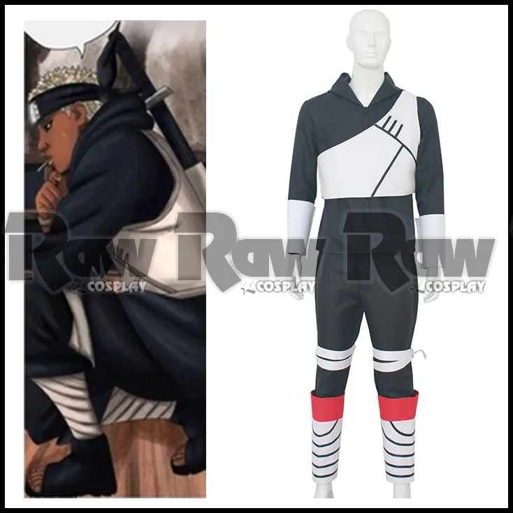 Hot Sale Naruto Omoi Black Long Sleeve Halloween Cosplay Costume ...